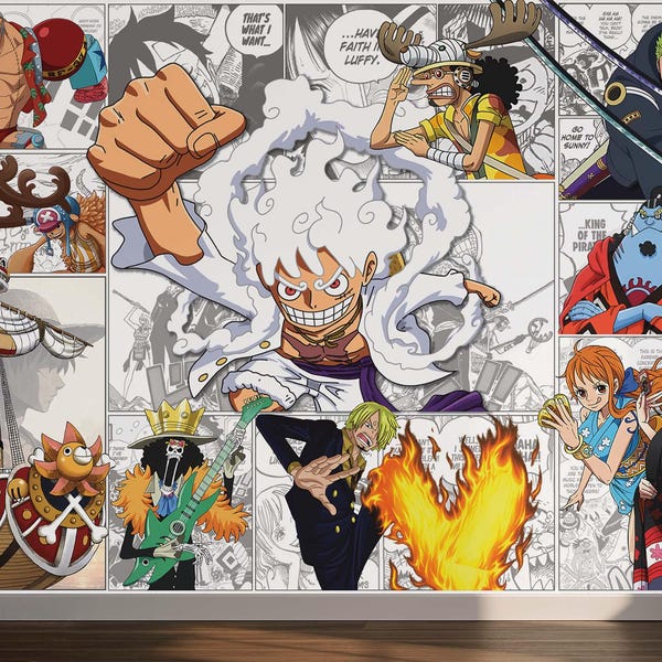 One Piece Mural - Etsy