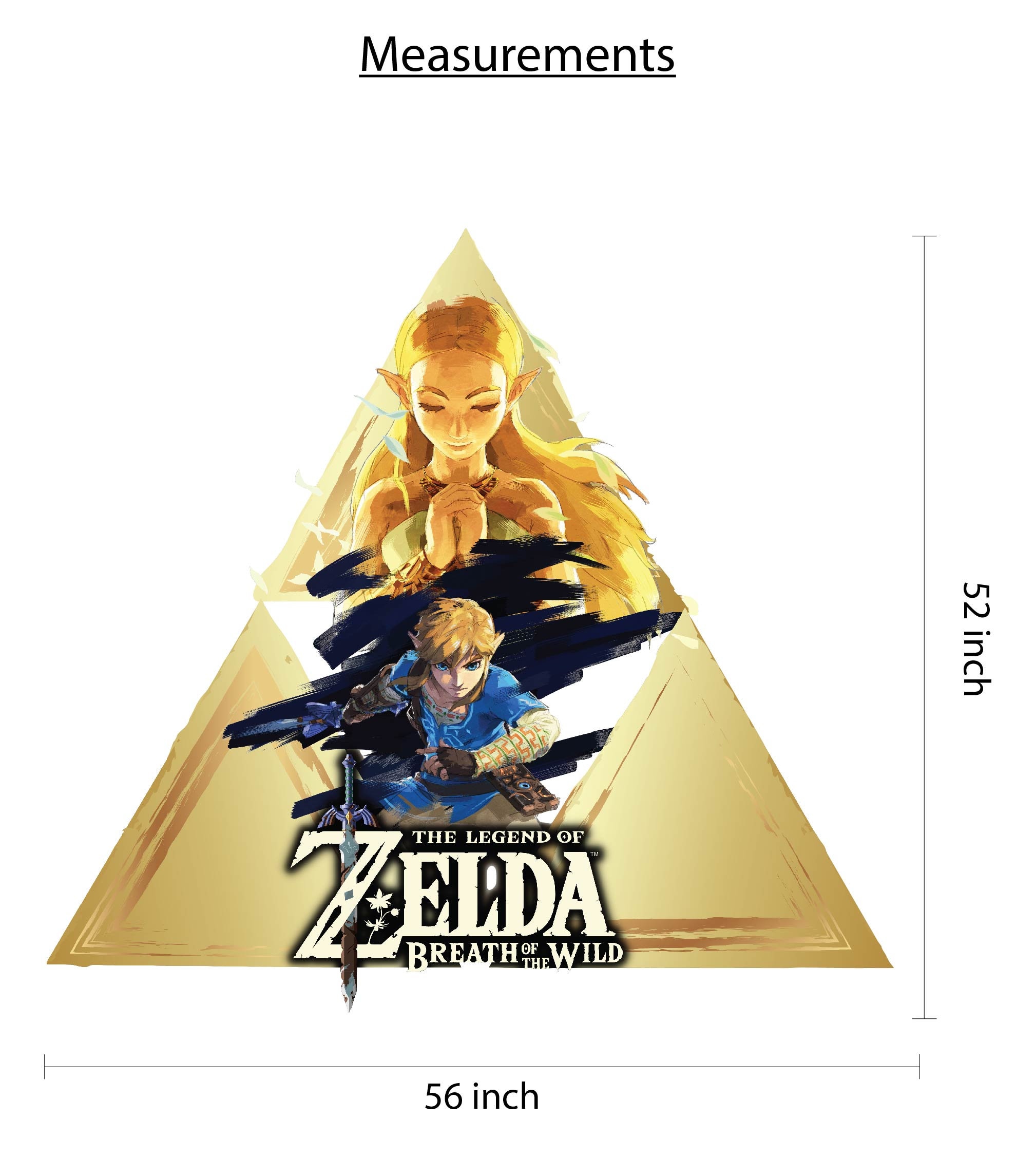 Removable Wall Decal Princess Zelda Wall Decal the Legend of Zelda Wall ...