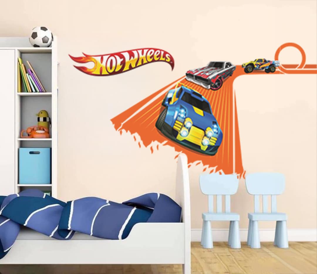 Hot Wheels Wall Decal Motorsports Wall Decal Hot Wheel Wall Art WRC ...