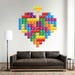 Tetris Wall Decal Puzzle Wall Sticker Puzzle Video Game Wallpaper ...