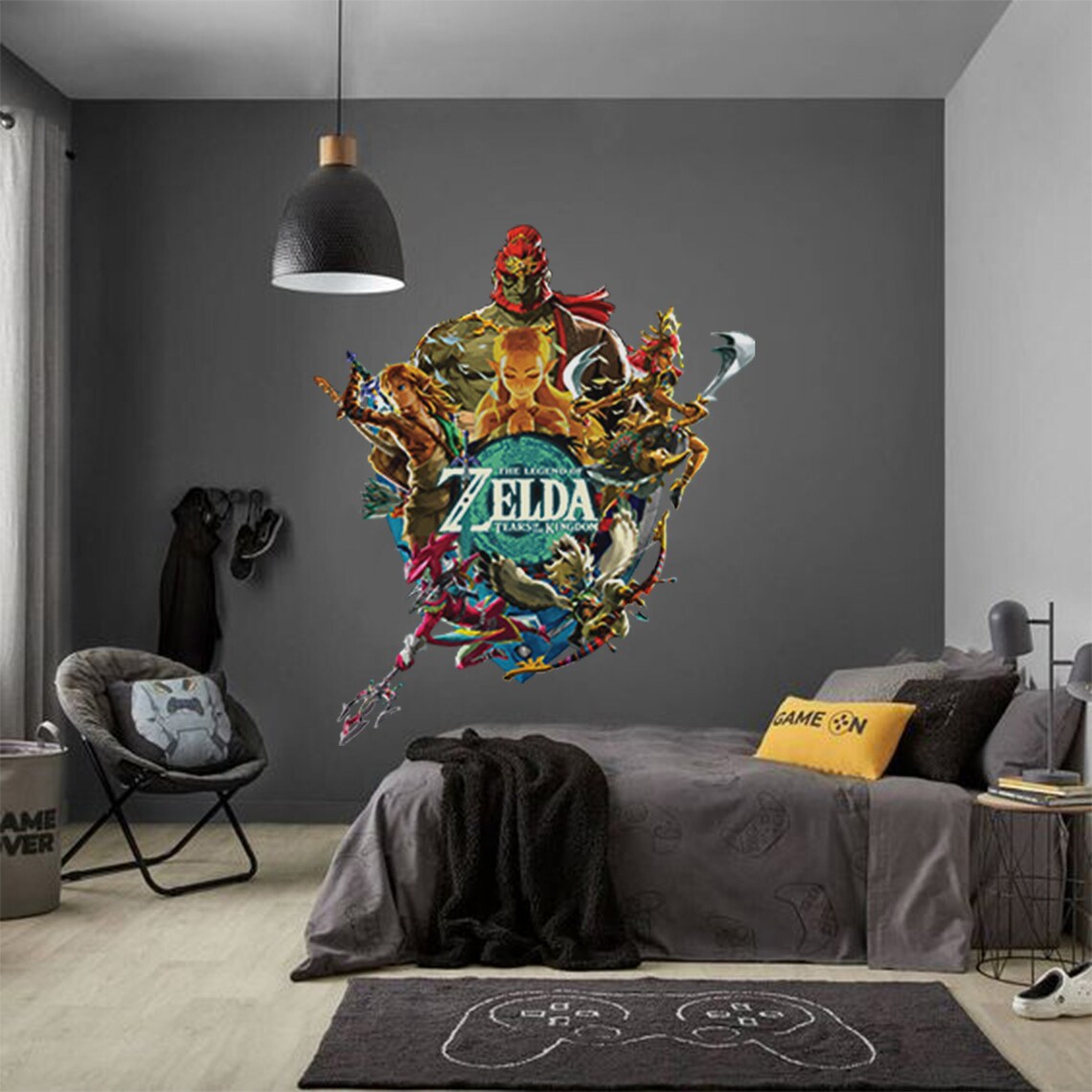 Princess Zelda Wall Decal the Legend of Zelda Wall Art Game Wallpaper ...