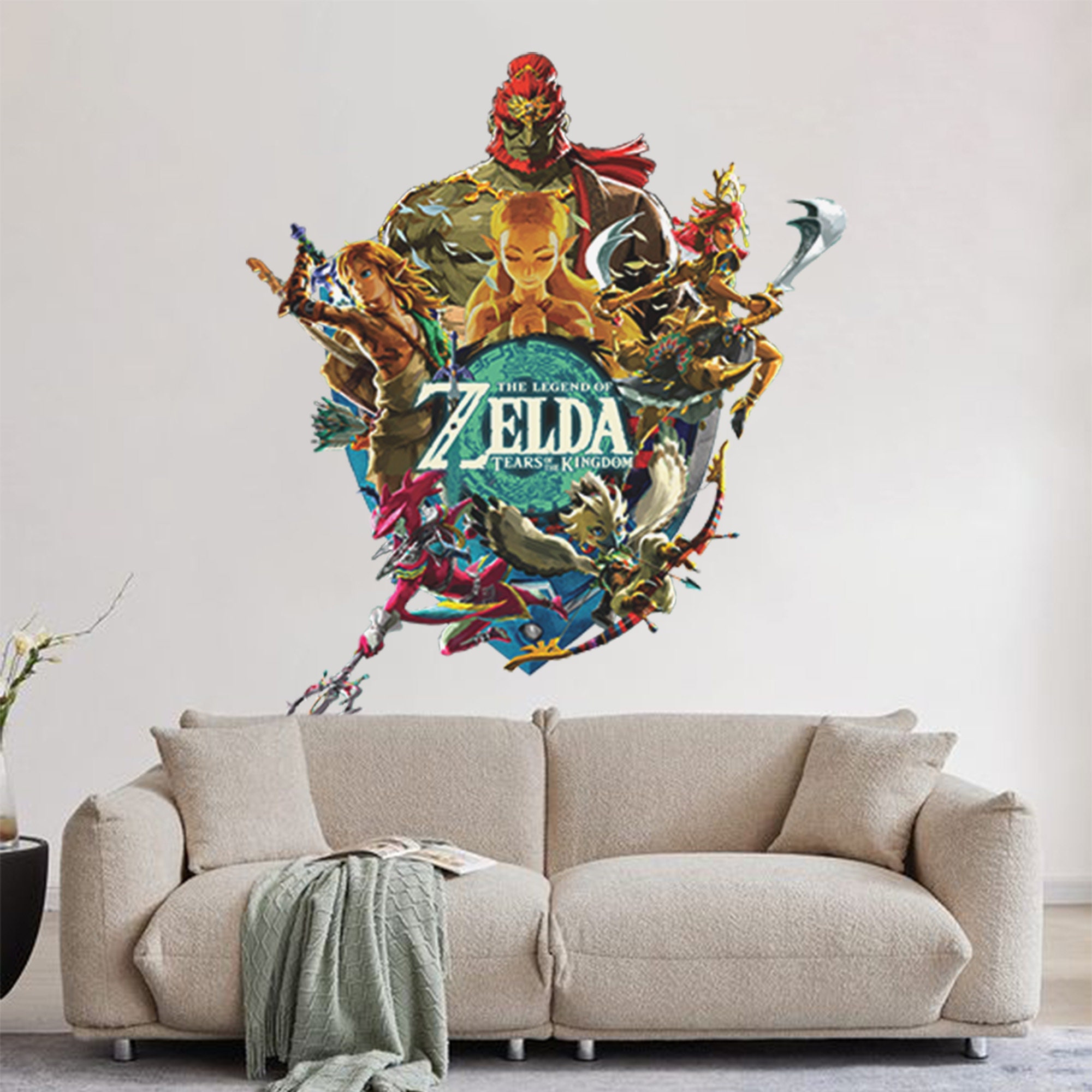 Princess Zelda Wall Decal the Legend of Zelda Wall Art Game Wallpaper ...