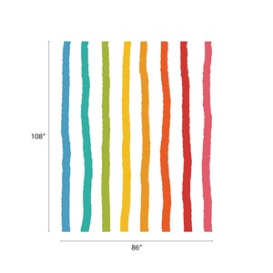Colourful Stripe Wall Decal Rainbow Stripe Wallpaper Color Birch Tree ...