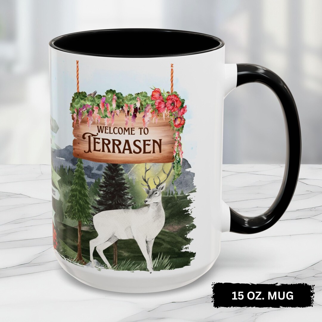 Terrasen Coffee Mug, Throne of Glass Mug, Officially Licensed TOG Merch ...