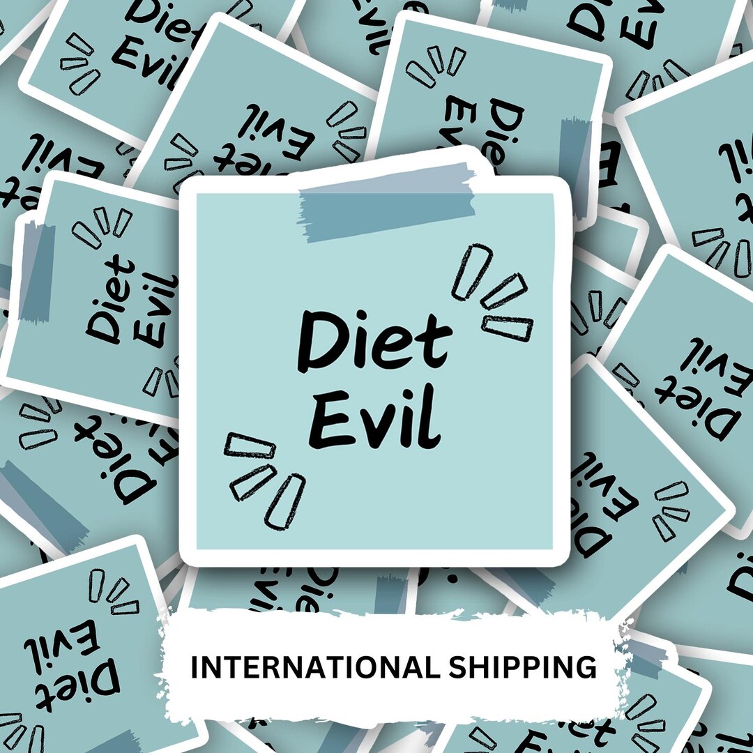 Diet Evil Bulletin Board Sticker, Chaos Cadre Sticker - Etsy
