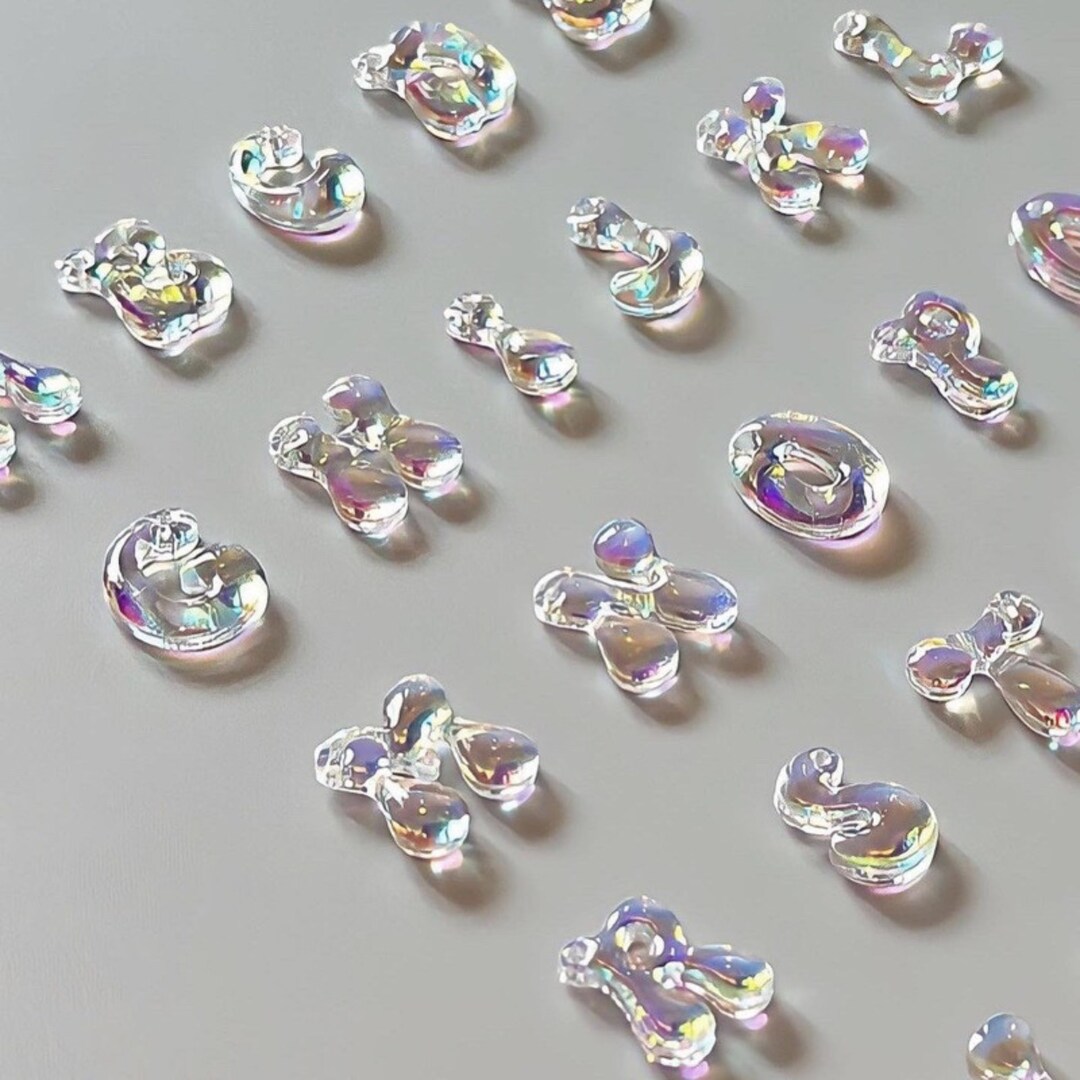 Handmade Necklace Hologram Pendant Surgical Steel Alphabet - Etsy