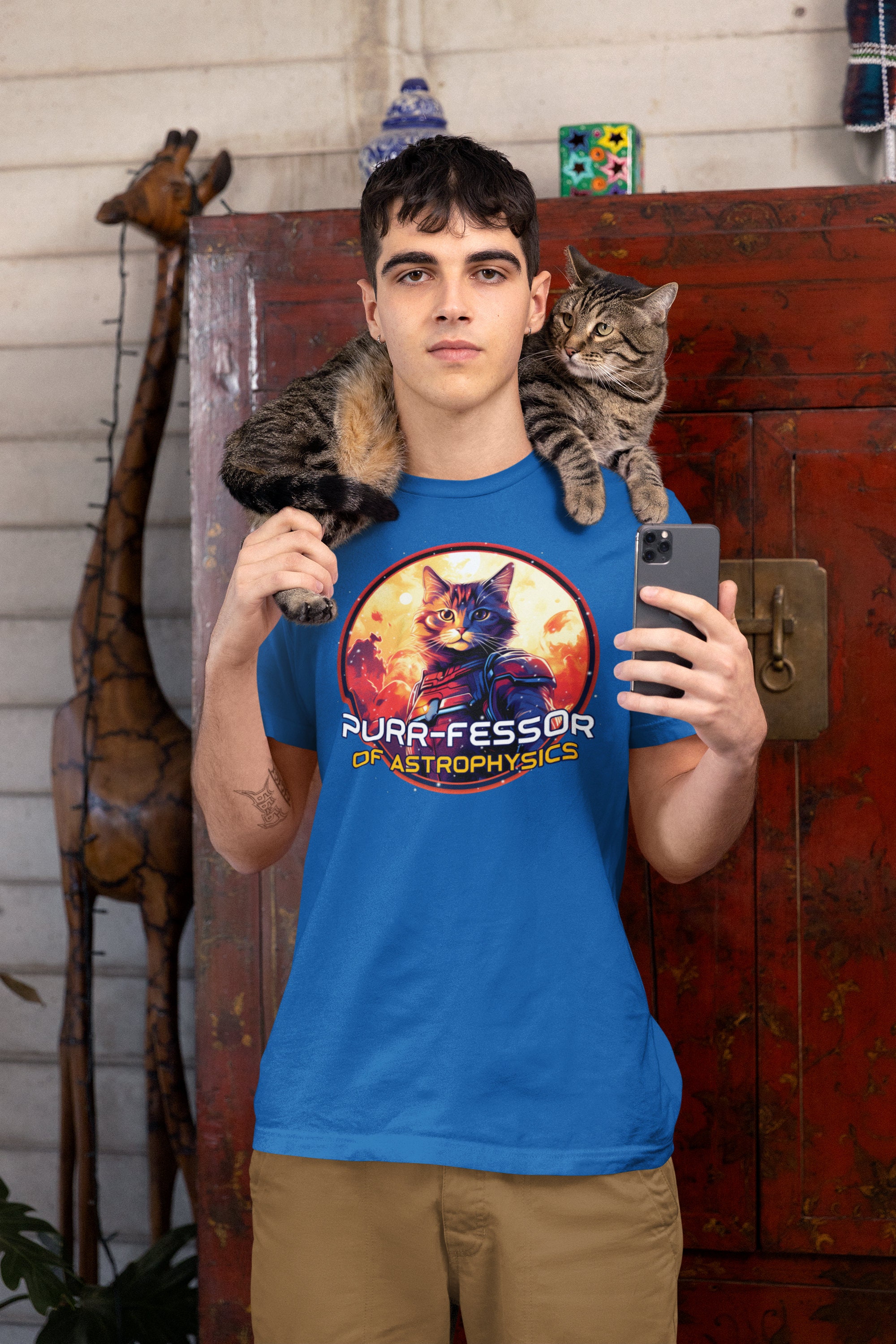 Purr-fessor of Astrophysics. Astrophysicist Cat Lovers T-shirts, Unique ...