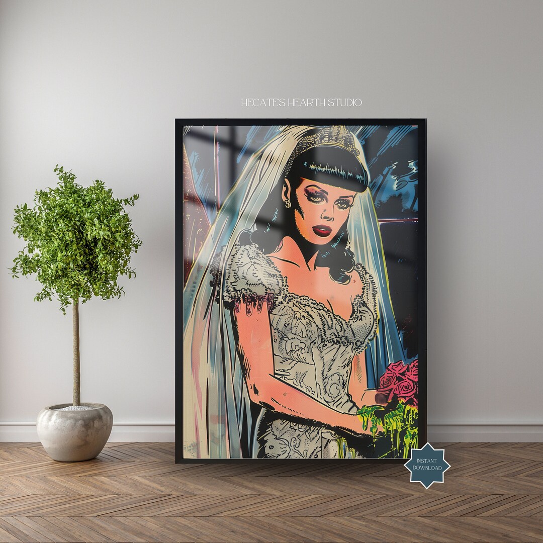 Bride of Frankenstein | Vintage Comic Art | DOWNLOADABLE ART | Corpse ...