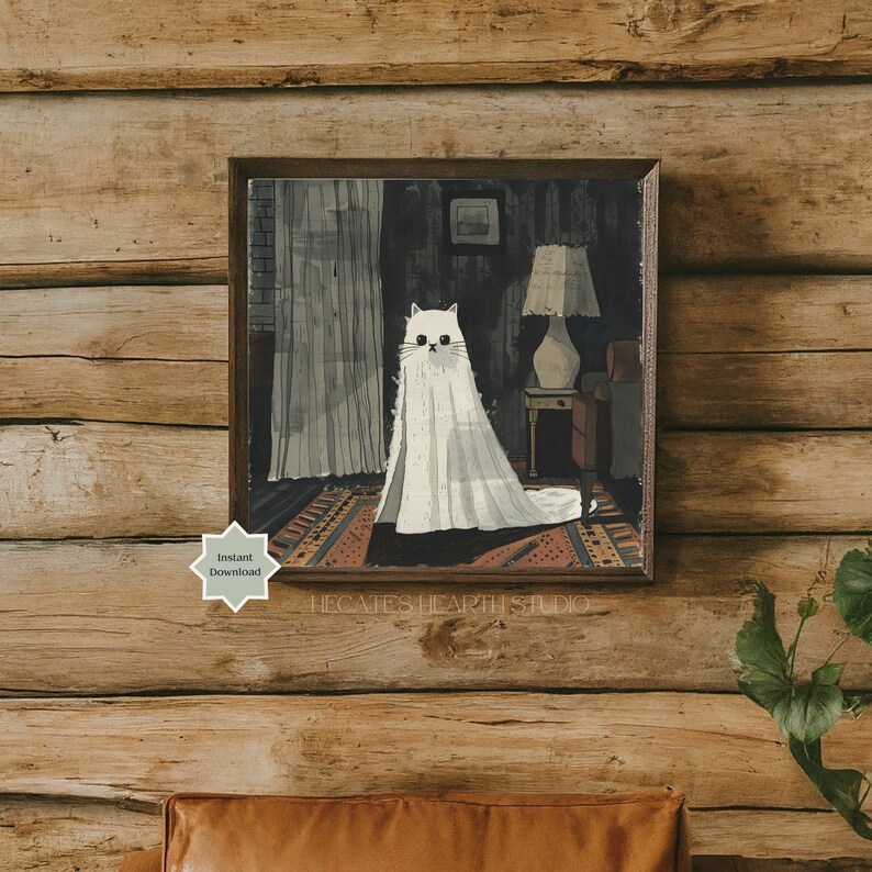 Cute Cat Ghost | Halloween Decor | Cat Memorial Gift | Spooky Season ...