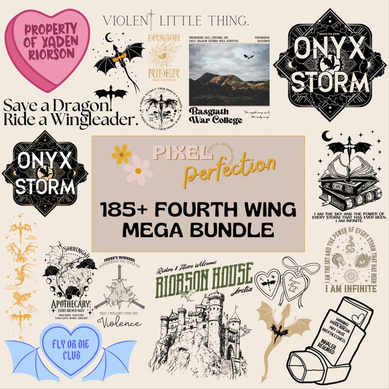 Fourth Wing Merch Stamp - Etsy