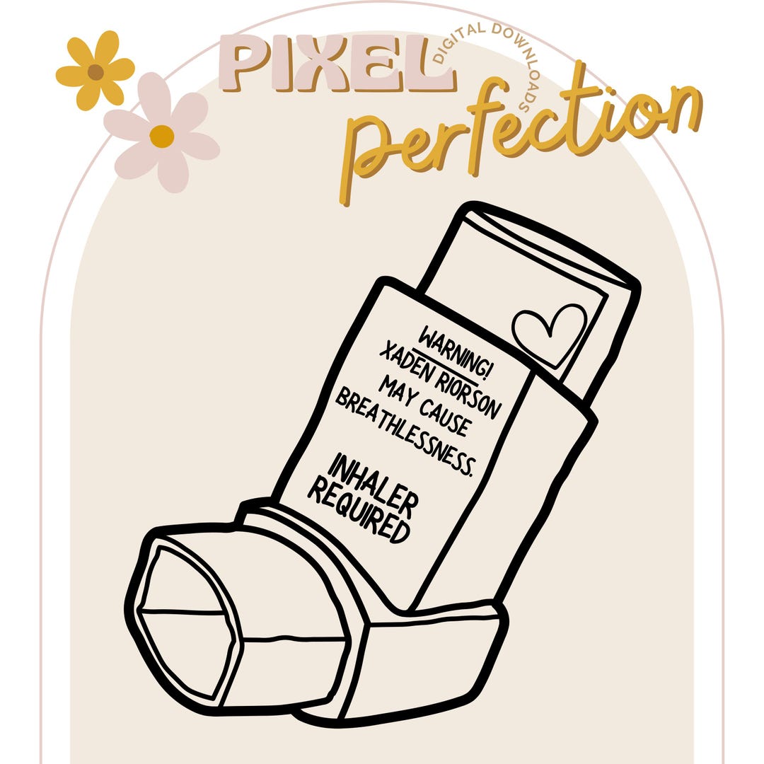 Xaden Riorson, Inhaler Required | Fourth Wing | PNG and SVG | Instant ...