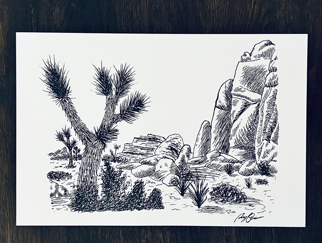 Thorny Desert | Western Fine Art Print (4x6", 5x7", 12x18") | Original ...