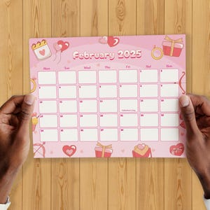 2025 Kids Calendar Printable: Animated Monthly Planner (editable PDF ...