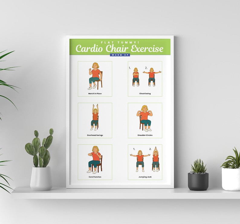Chair Exercises for Seniors: 30-day Seated Workout Plan (PDF) - Etsy