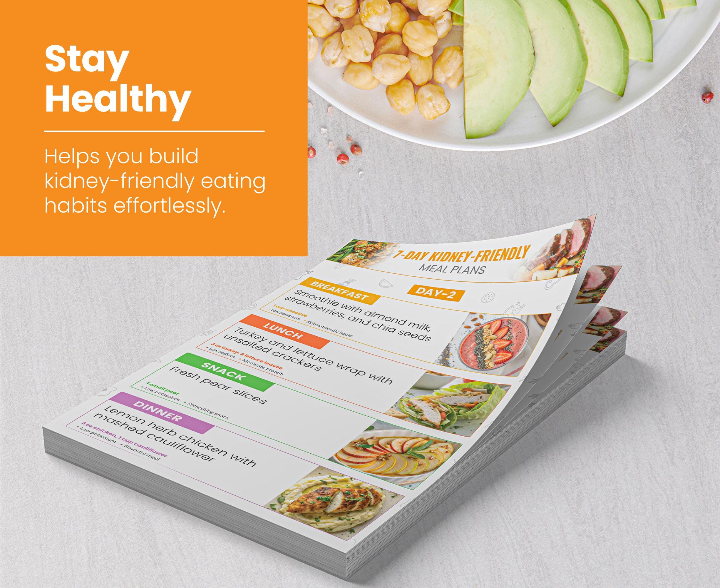 7-day Meal Plan for Kidney Disease and Diabetes | CKD Diet Plan With ...