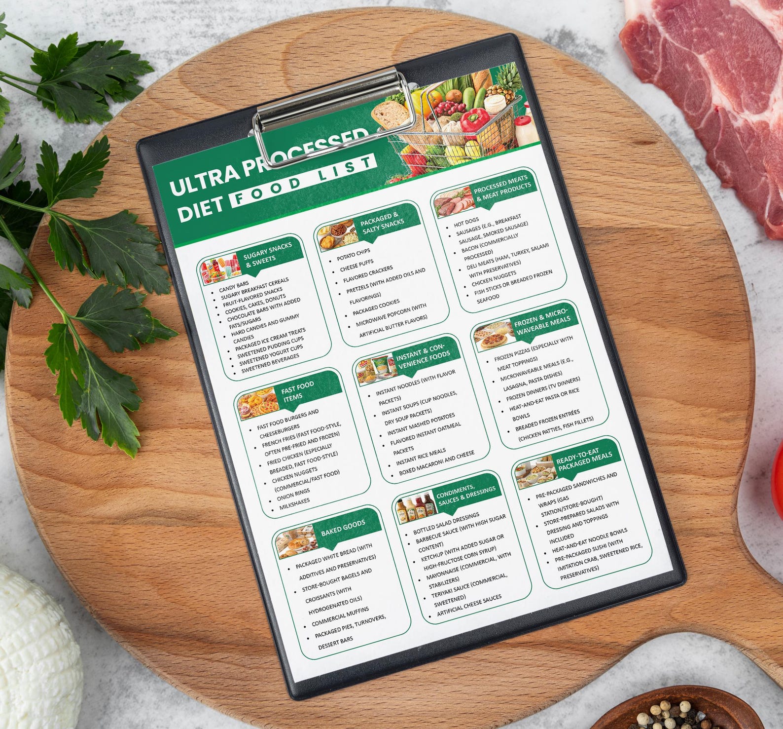 Ultra Processed Food List PDF | Printable Guide to Foods to Avoid ...