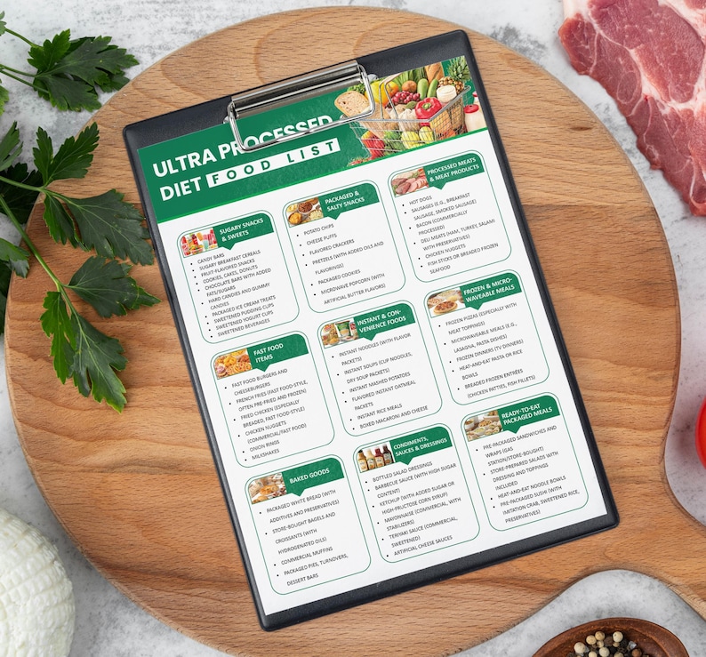 Ultra Processed Food List PDF | Printable Guide to Foods to Avoid ...