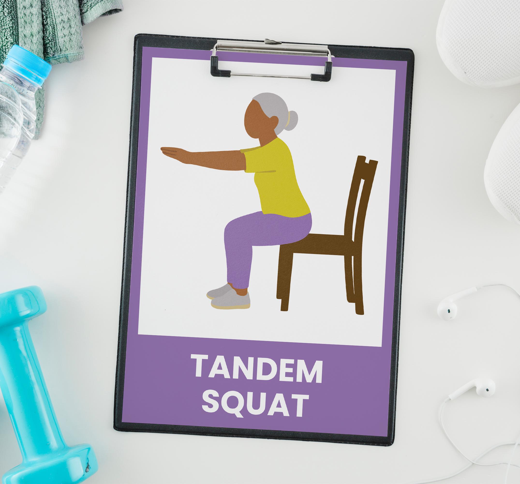 Chair Exercise Visuals for Senior, Exercise Cue Cards for Fitness ...