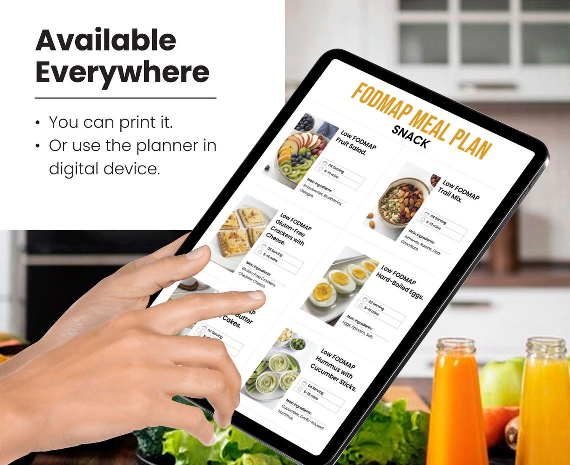 7-day Low Fodmap Meal Plan for IBS Relief | Fodmap Diet Chart With ...