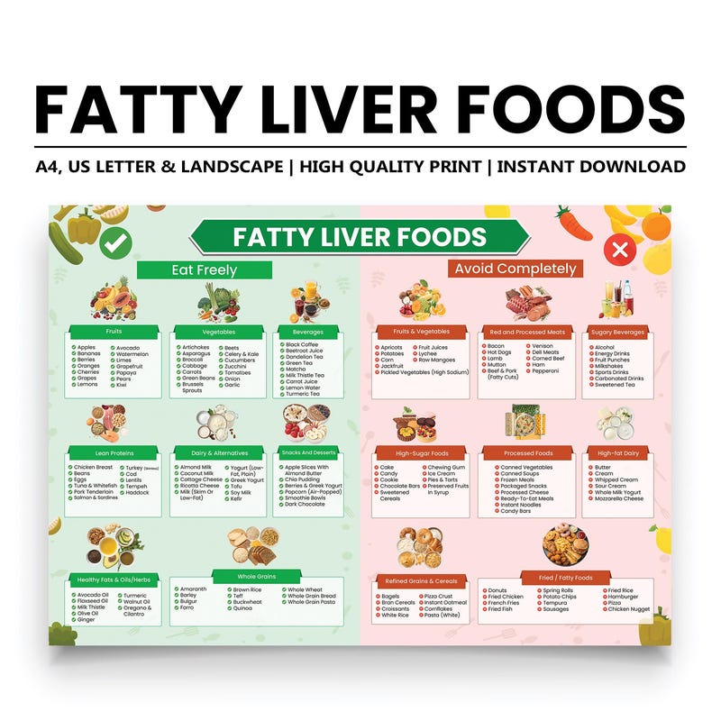 Fatty Liver Poster - Etsy