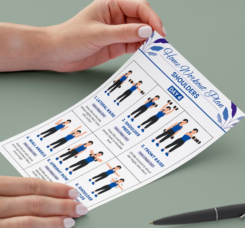 Home Workout Split Plan | 6-day Strength Program With Dumbbells ...