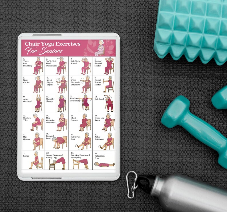 Chair Yoga for Seniors, Chair Exercise for Beginners, Activity for ...