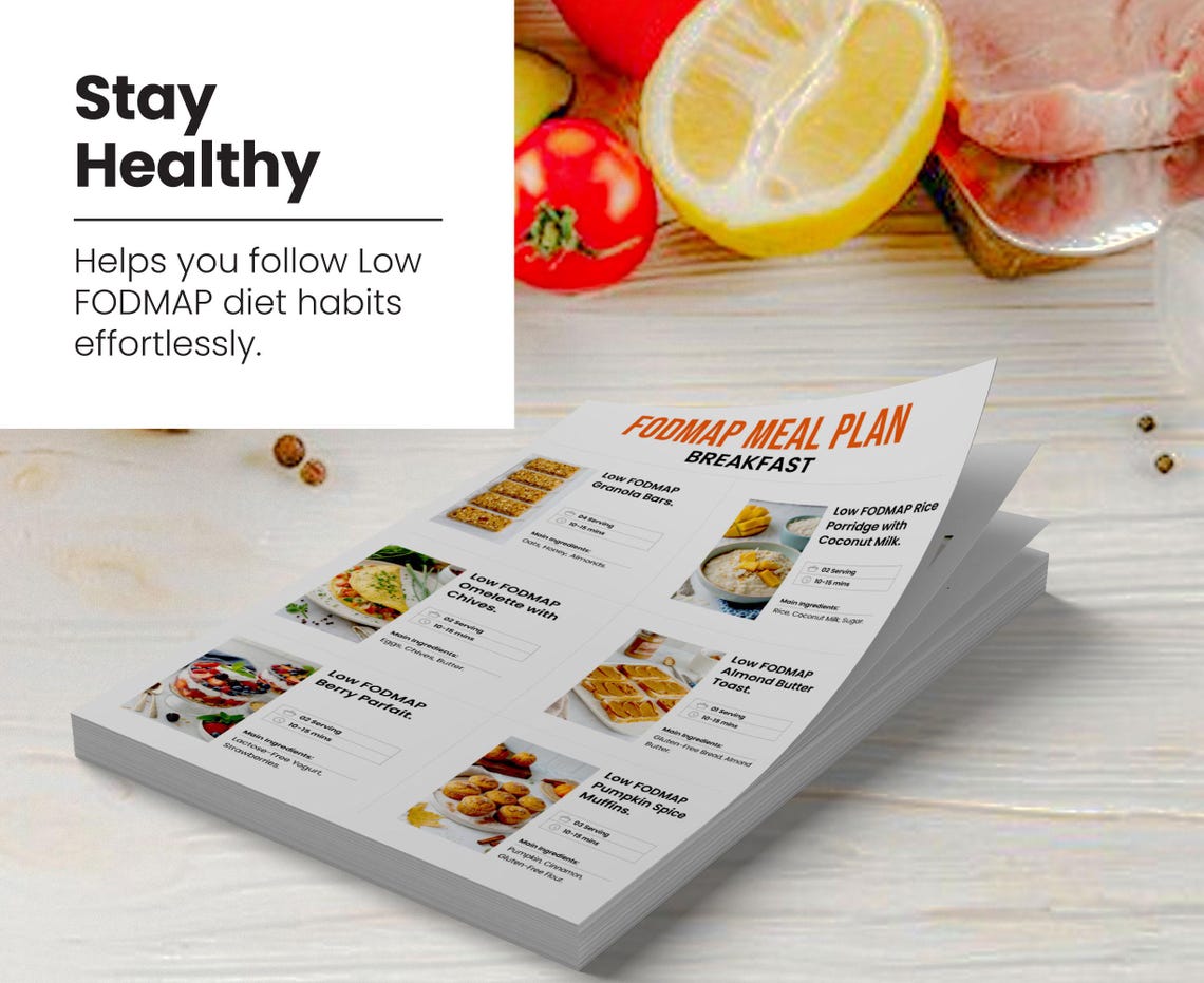 7-day Low Fodmap Meal Plan for IBS Relief | Fodmap Diet Chart With ...