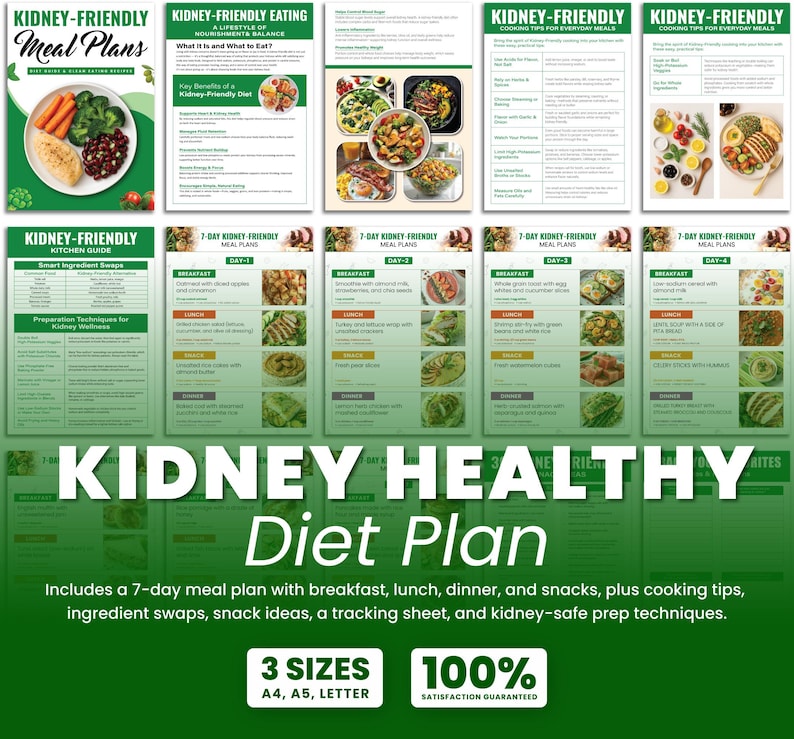 Kidney-friendly Meal Plan PDF | 7-day Renal Diet Guide With Clean ...
