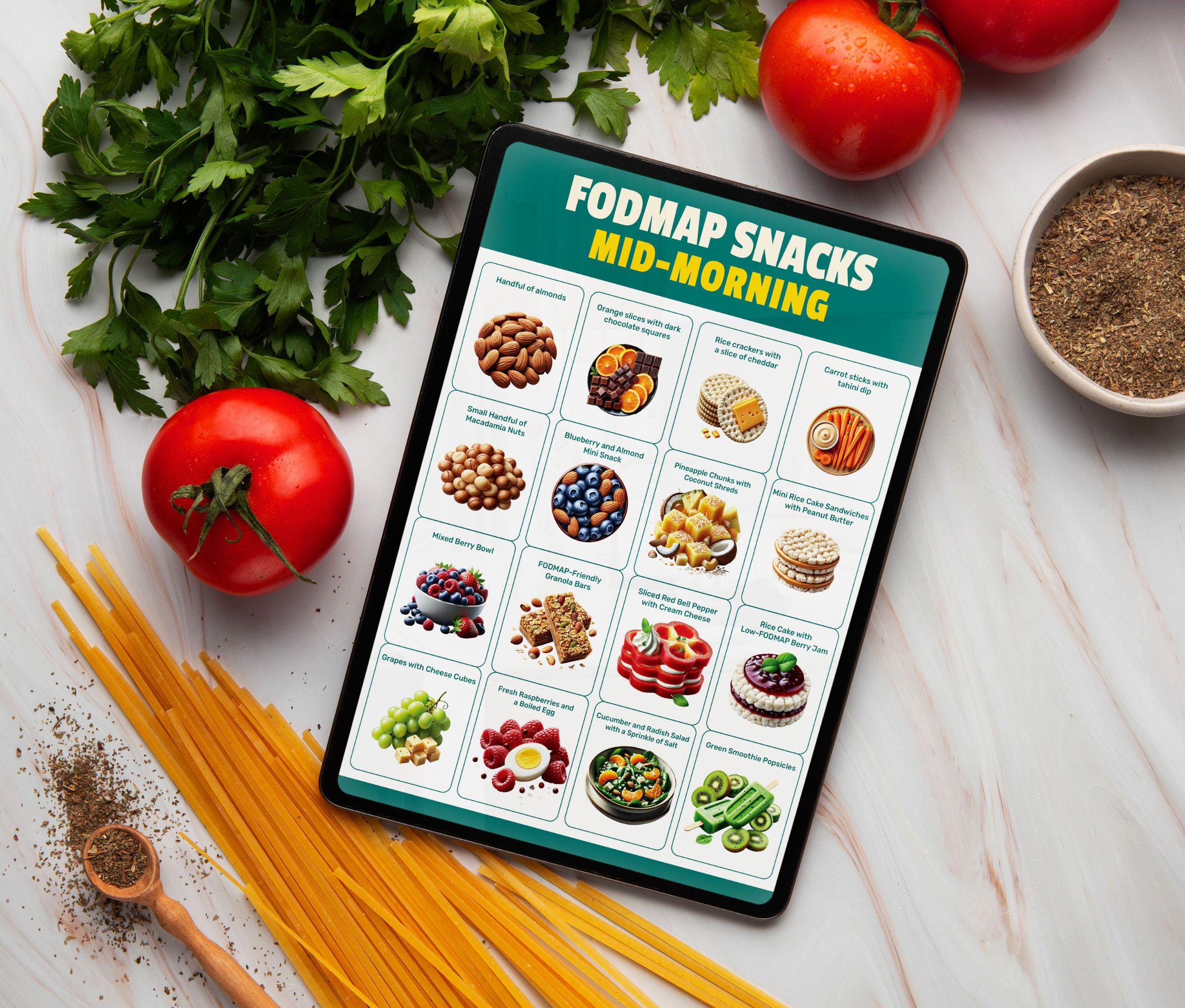 FODMAP Snacks Ideas, Low FODMAP Snack Guide, Breakfast to Evening Snack ...