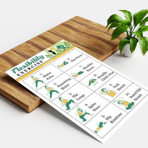 Flexibility Exercise Chart Printable – Daily Stretch Routine for Women ...