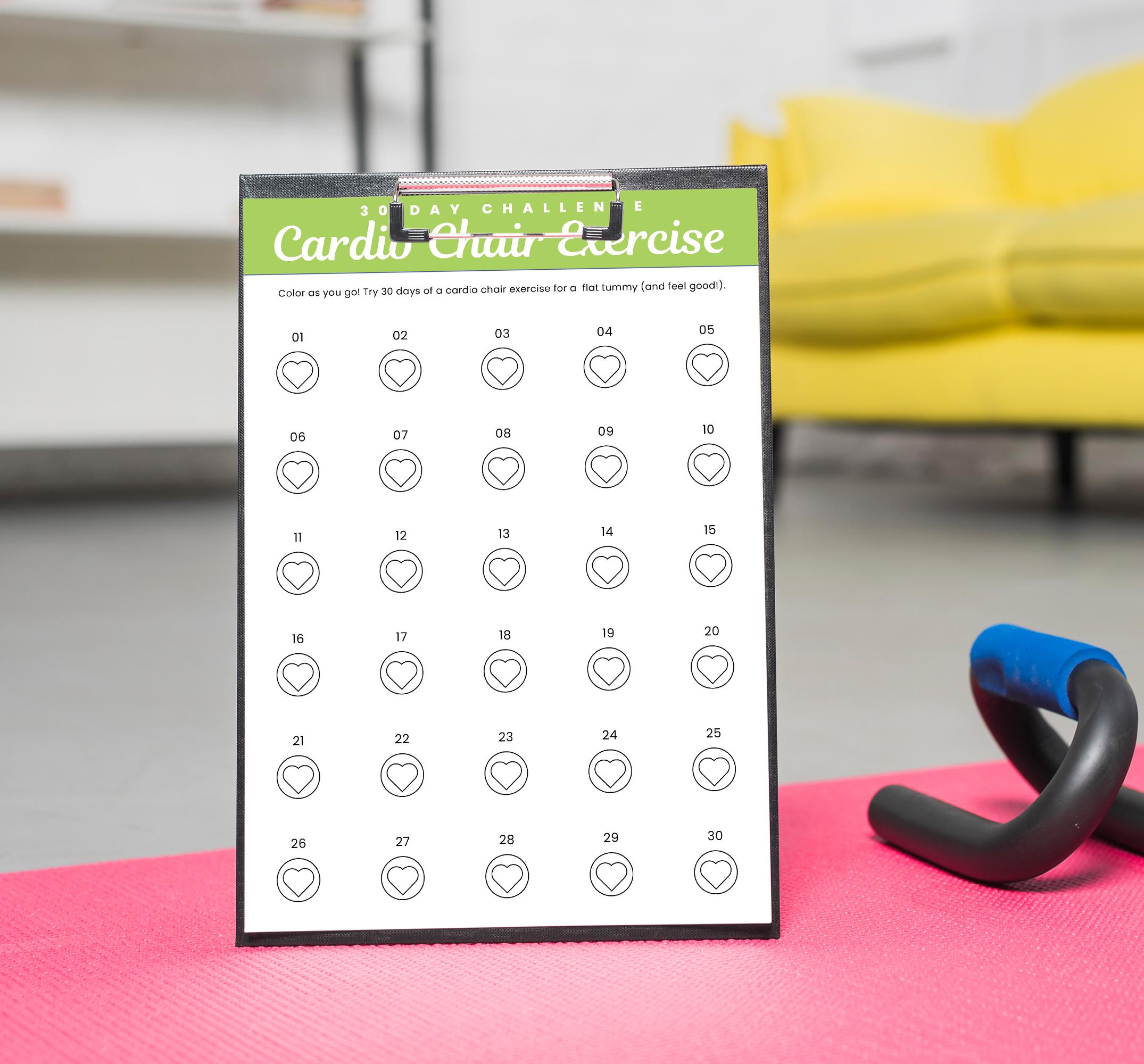 Chair Exercises for Seniors: 30-day Seated Workout Plan (PDF) - Etsy
