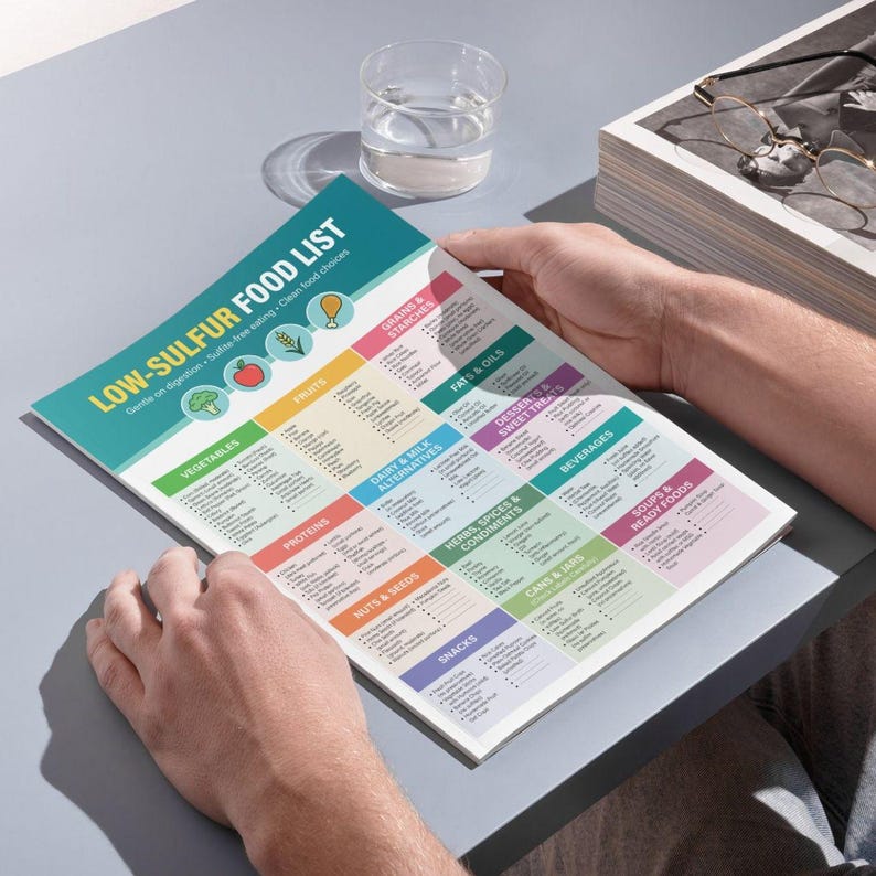Low Sulfur Diet Food Chart • Instant Download • Sulfite-free / Gut ...