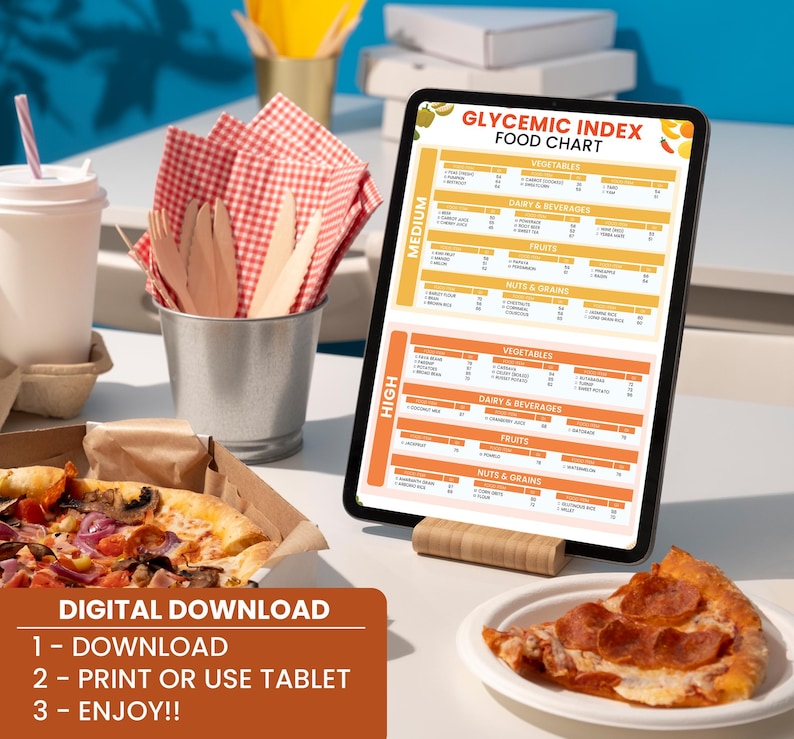 Glycemic Index Food Chart - Low GI Foods List, Glycemic Load Guide ...