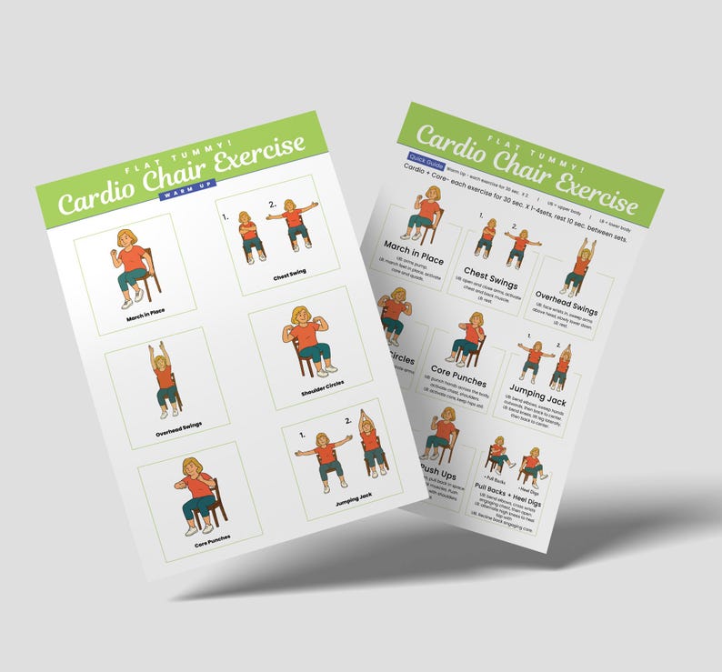 Chair Exercises for Seniors: 30-day Seated Workout Plan (PDF) - Etsy