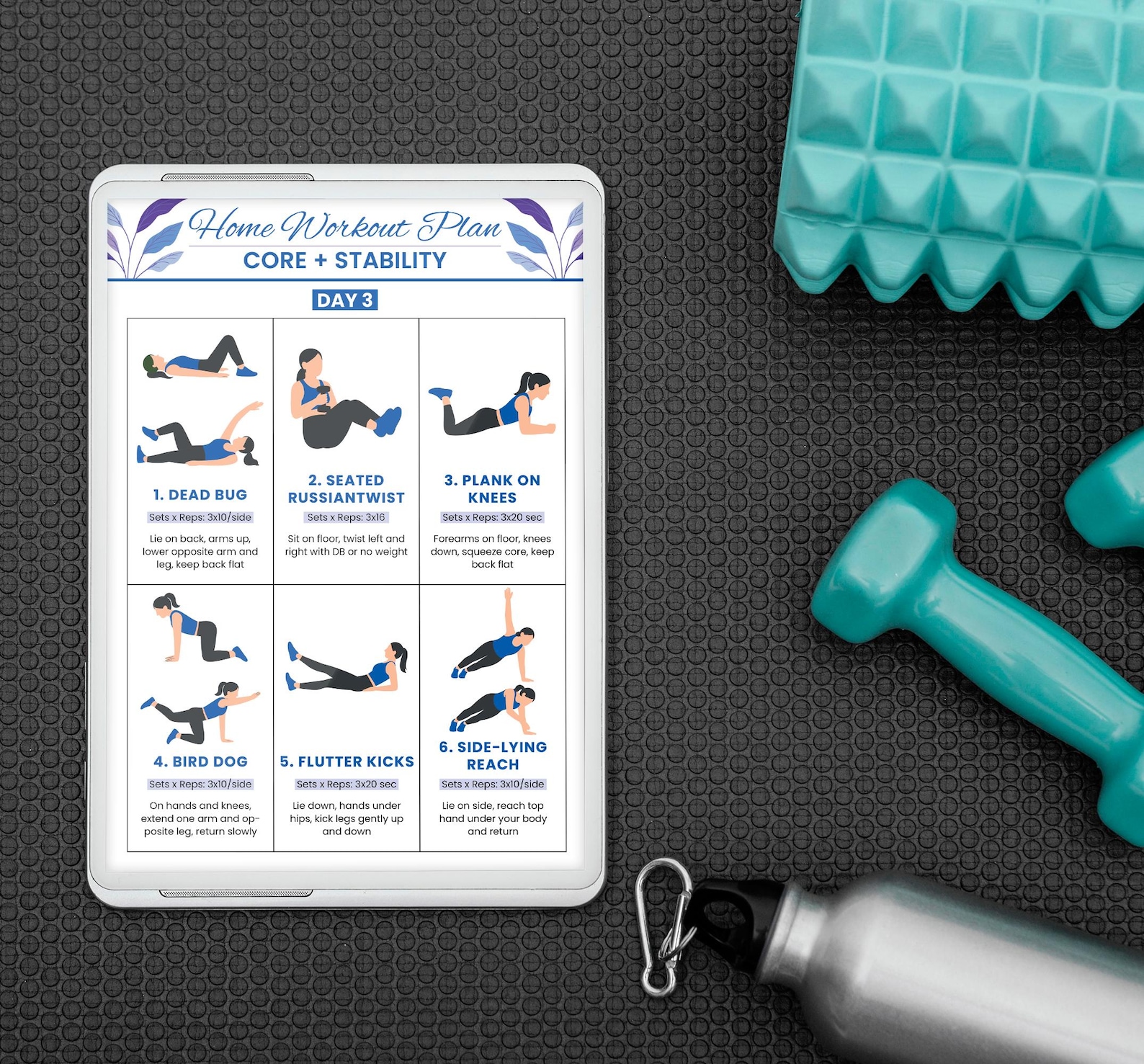 Home Workout Split Plan | 6-day Strength Program With Dumbbells ...