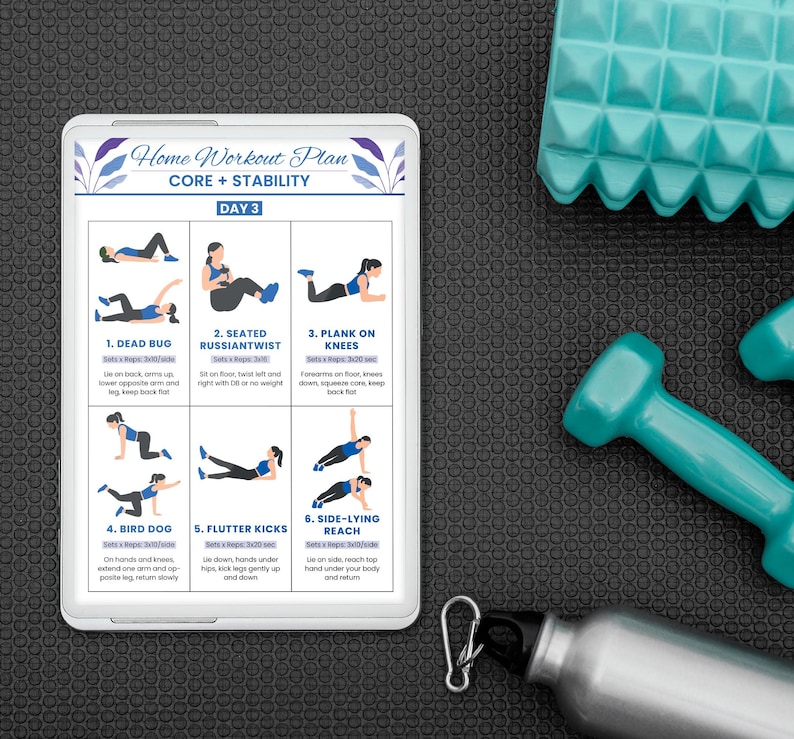 6-day Dumbbell Home Workout Plan: Full Body Strength (PDF Guide) - Etsy