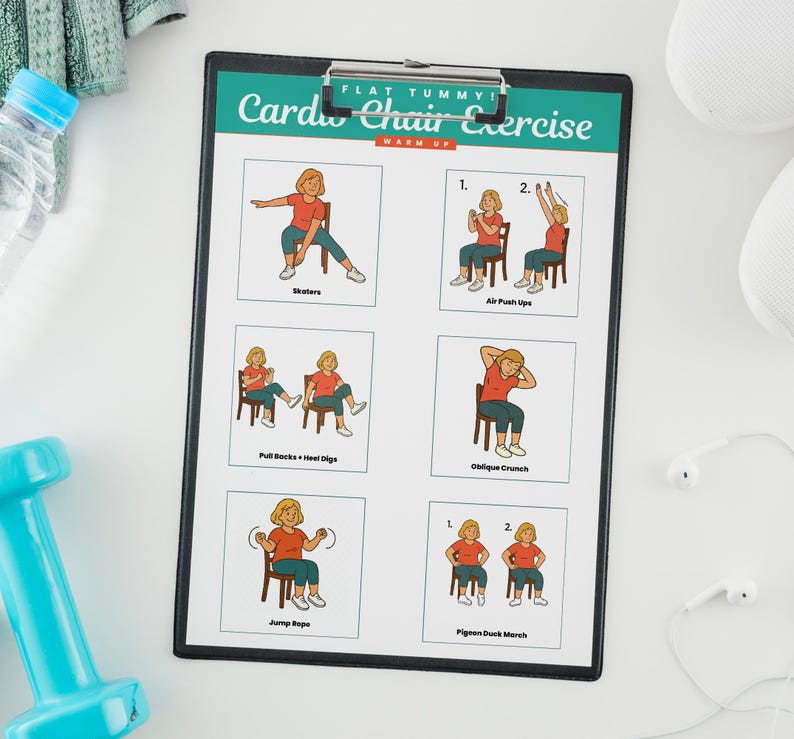 Chair Exercise, Chair Workout for Belly Fat, Ab Exercises, at Home ...