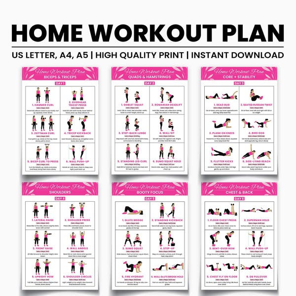 Workout for Women at Home - Etsy