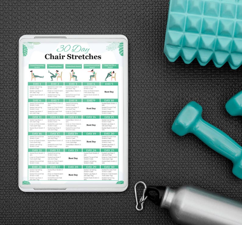 Chair Yoga Workout Exercise Plan | Easy-to-follow, Beginner-friendly ...