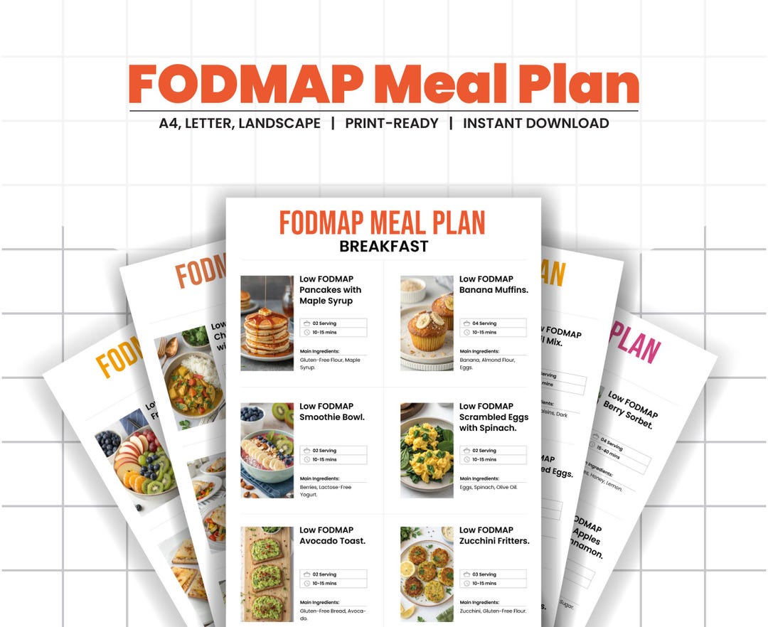 Fodmap IBS Meal Plan & Recipes Ideas, Low Fodmap Recipes, Fodmap Chart ...