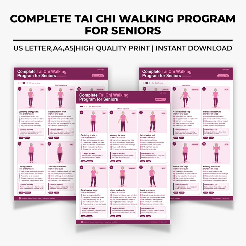 Tai Chi Walking Printable - Etsy