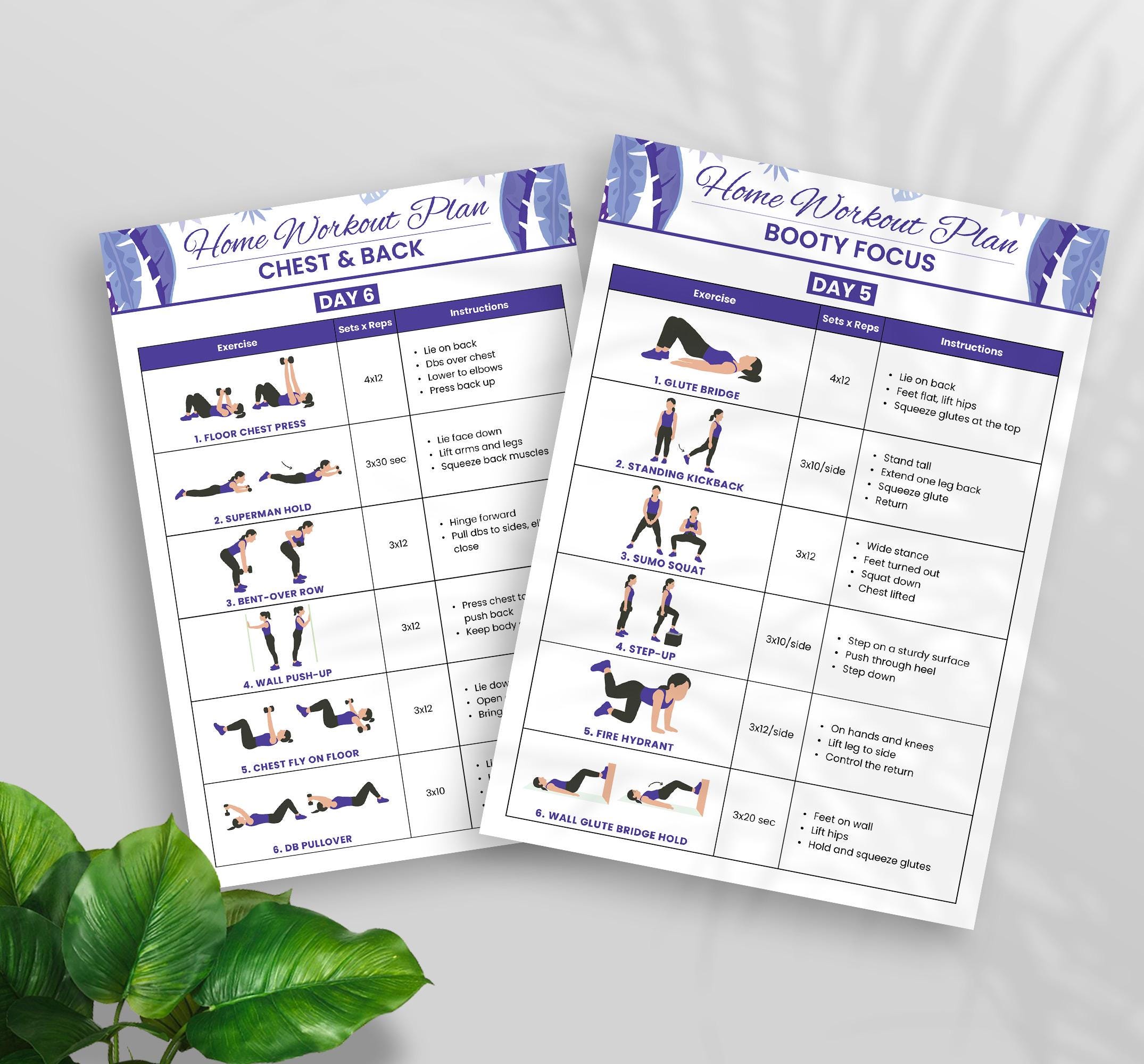 Full Body 30-day Workout Challenge | At-home Dumbbell Plan for Strength ...