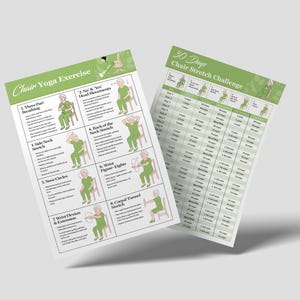 30 Chair Yoga Exercise in Guide for Seniors, Wheelchair Users, Nursing Home Balance Stability ...