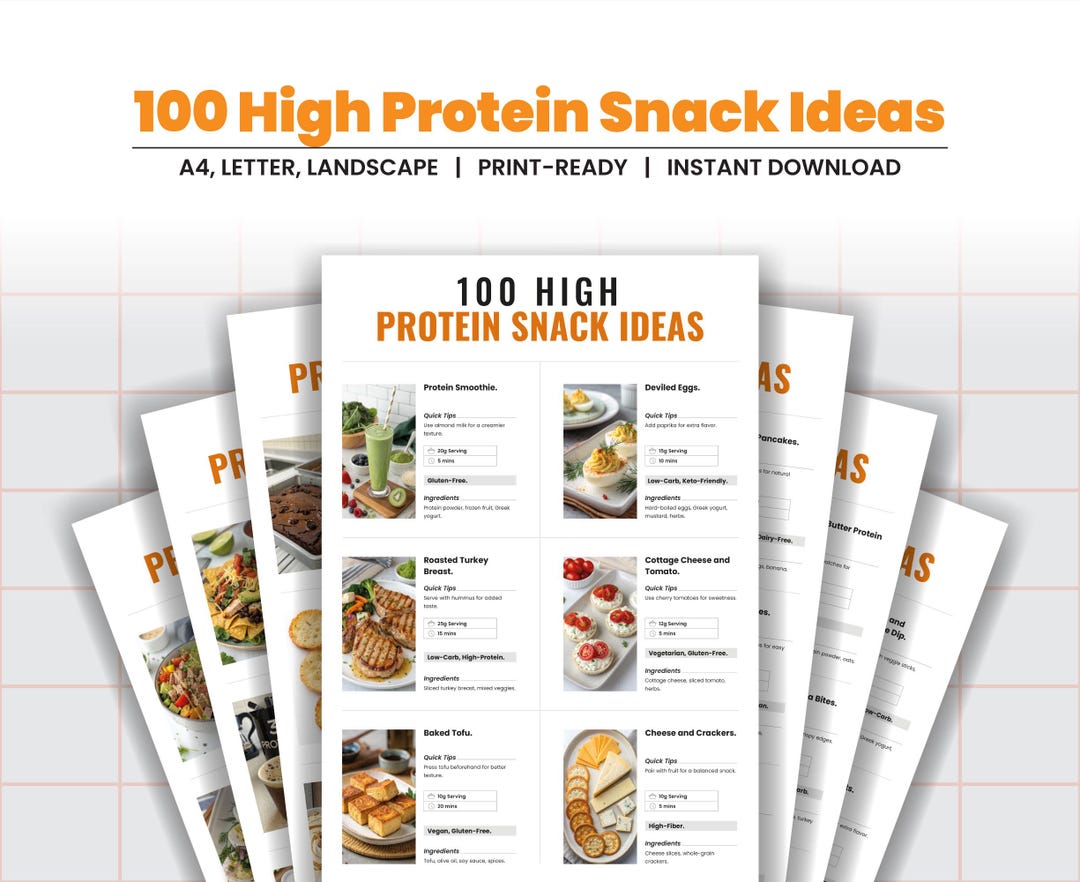 High Protein Snack Guide | 100 Quick Easy Snack Ideas | Low Carb, Keto ...