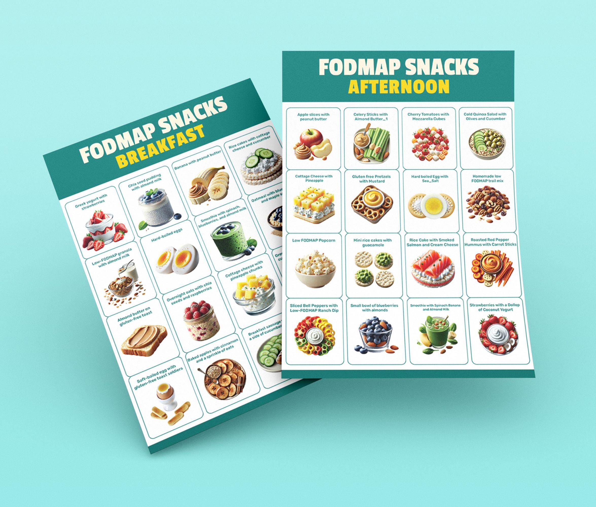 FODMAP Snacks Ideas, Low FODMAP Snack Guide, Breakfast to Evening Snack ...