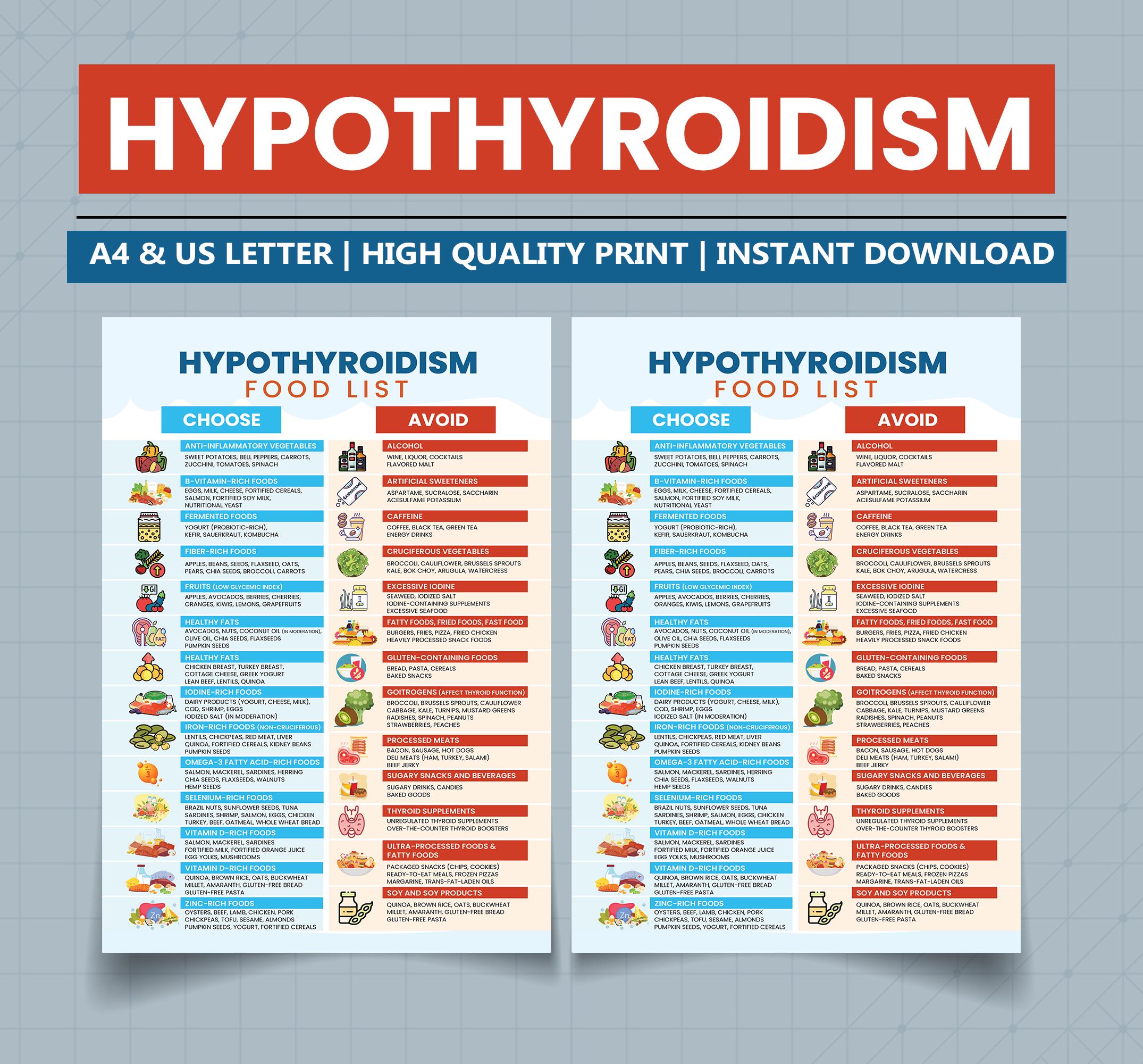 Hypothyroid Food List, Hypothyroidism Food Chart, What to Eat, What Not ...
