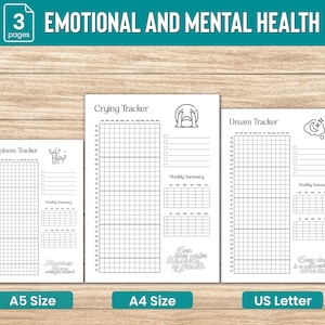 2025 Bullet Journal Trackers, Undated, Yearly Trackers Bundle, BUJO ...