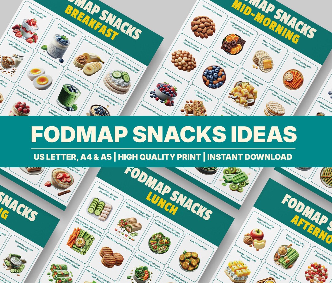 FODMAP Snacks Ideas, Low FODMAP Snack Guide, Breakfast to Evening Snack ...