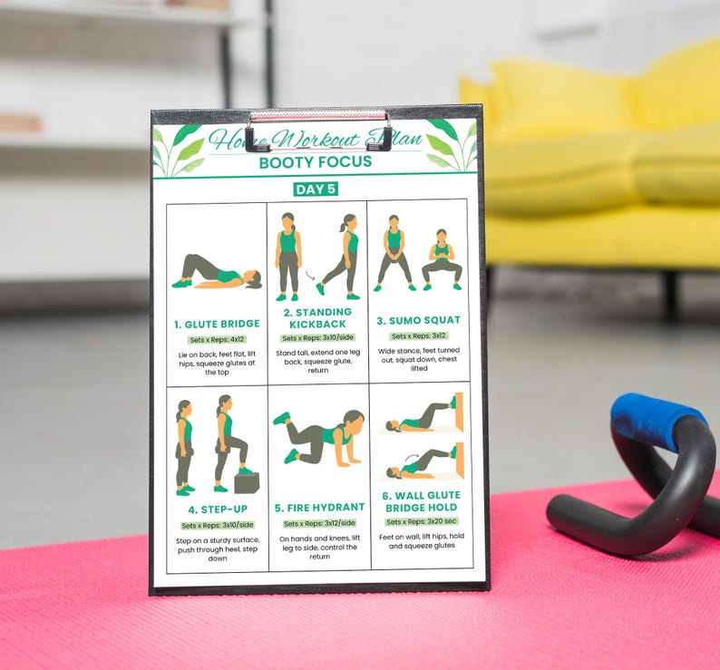 Home Gym Workout PDF | 6-day Split Dumbbell Plan | Fitness Schedule ...