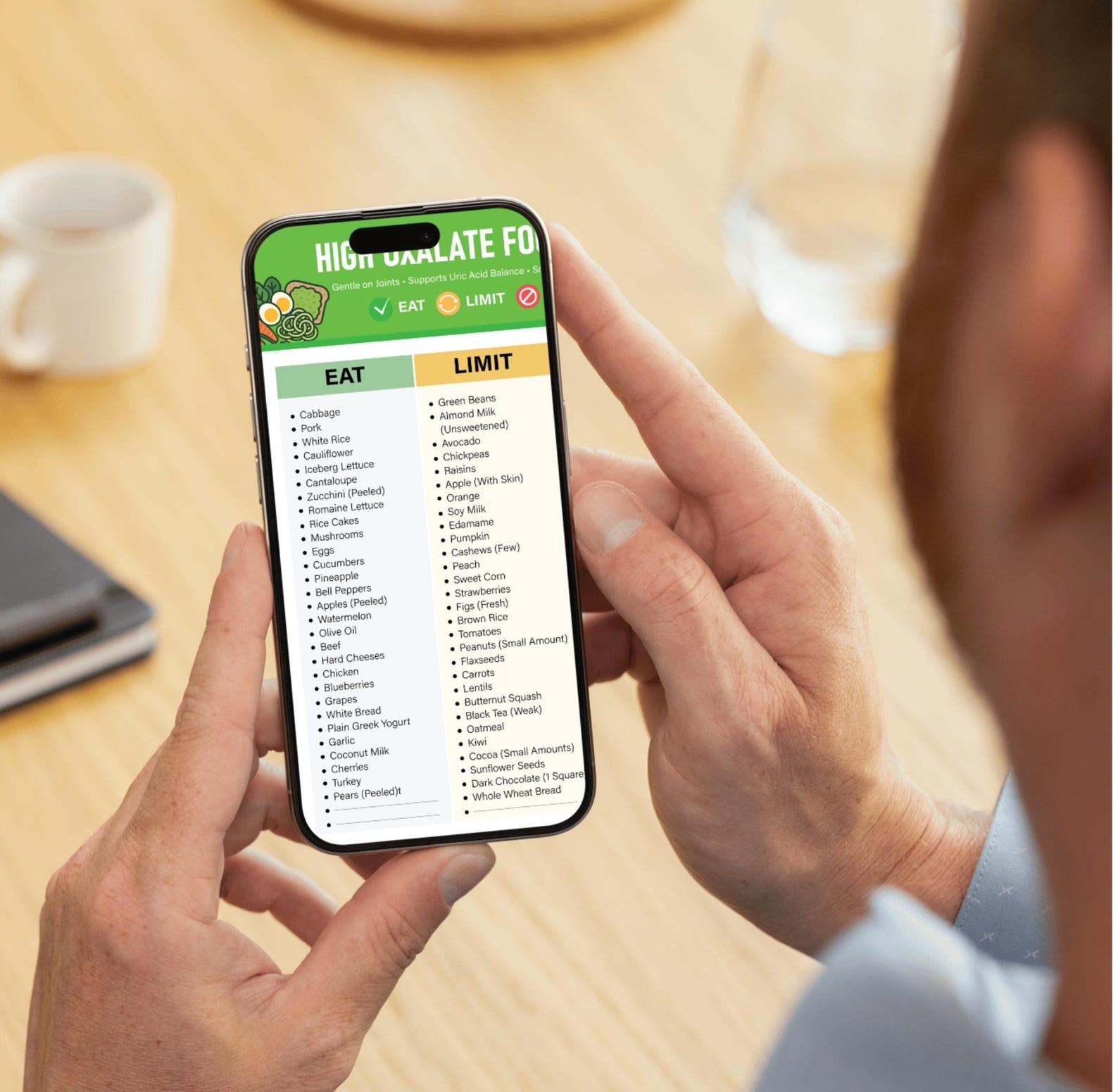 High Oxalate Food List | Printable PDF | Kidney Stone Prevention Chart ...